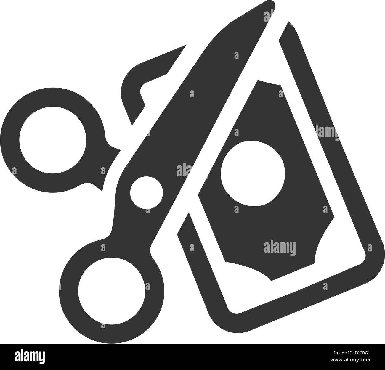 Cut Cost Icon Stock Vector Image & Art - Alamy