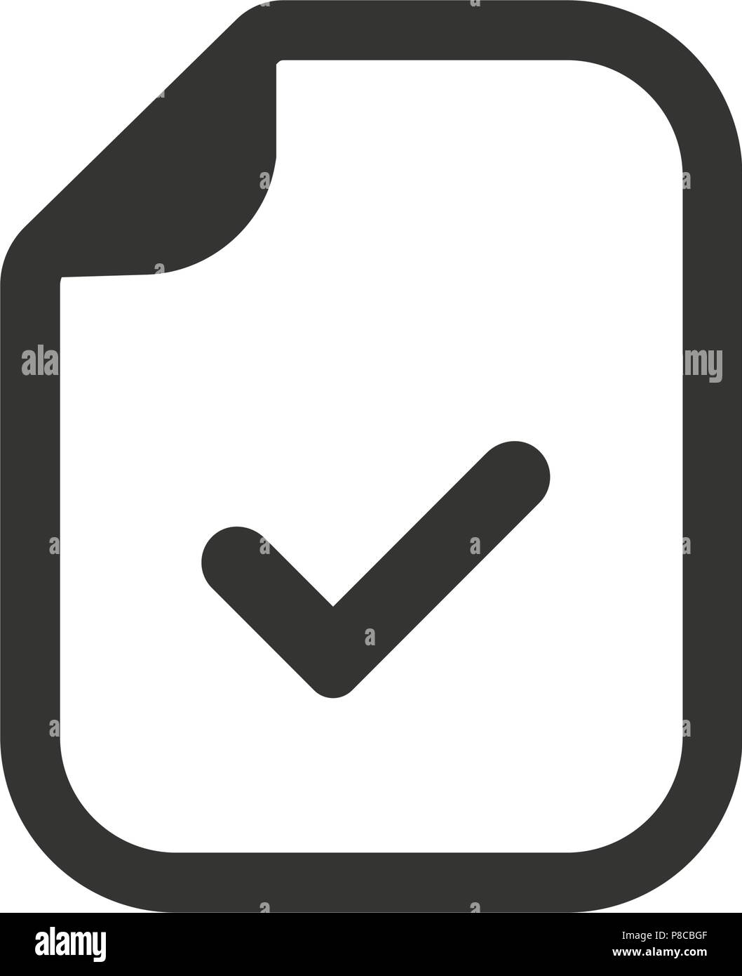 File Accepted Icon Stock Vector Image & Art - Alamy
