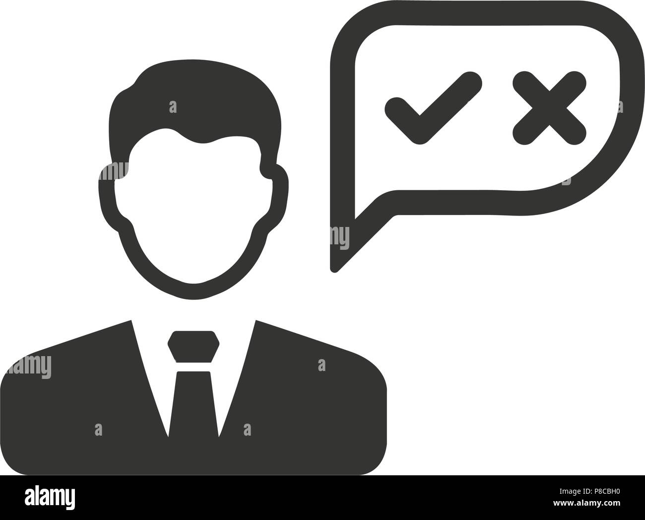 Decision Making Icon Stock Vector Image & Art - Alamy