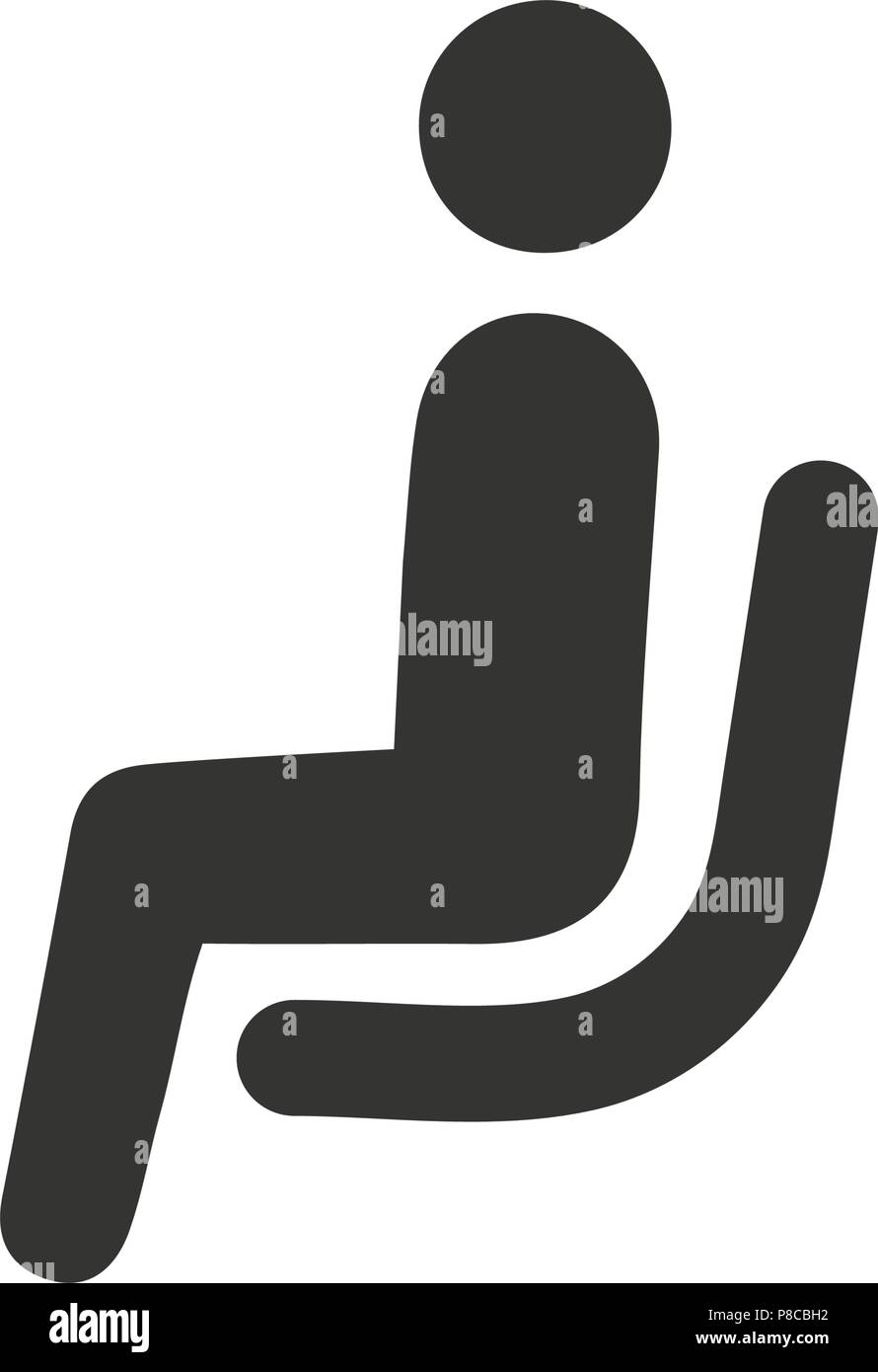 Waiting, Sitting Icon Stock Vector Image & Art - Alamy