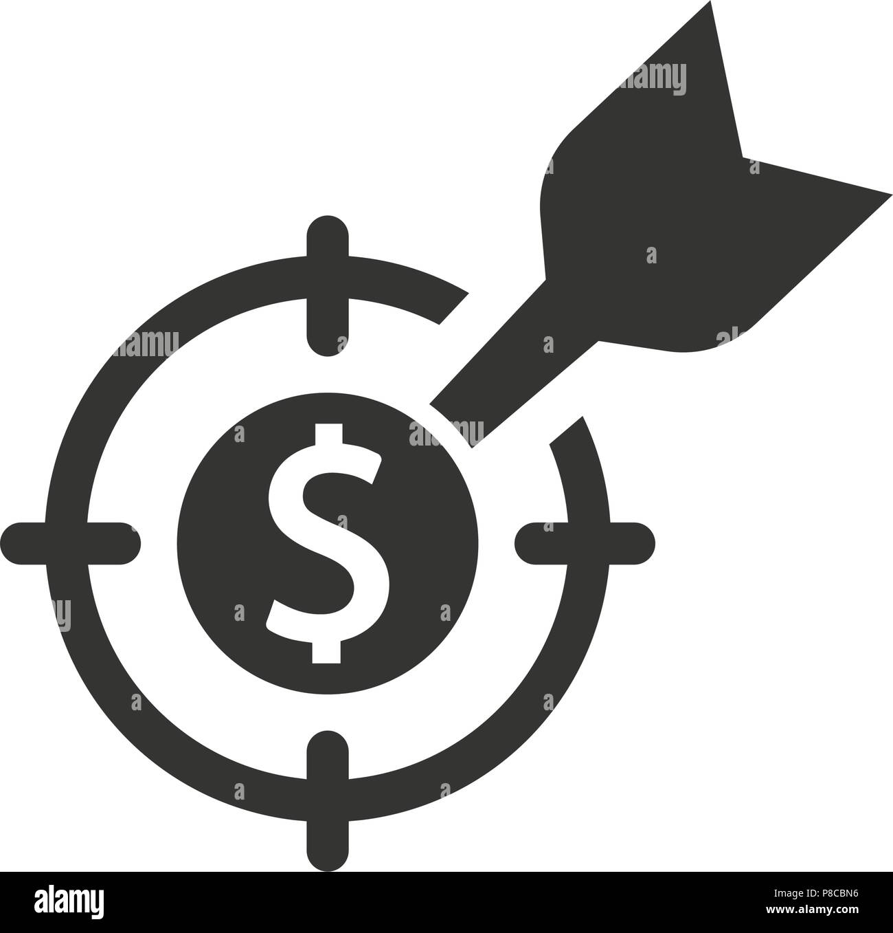 Business Target Icon Stock Vector Image & Art - Alamy