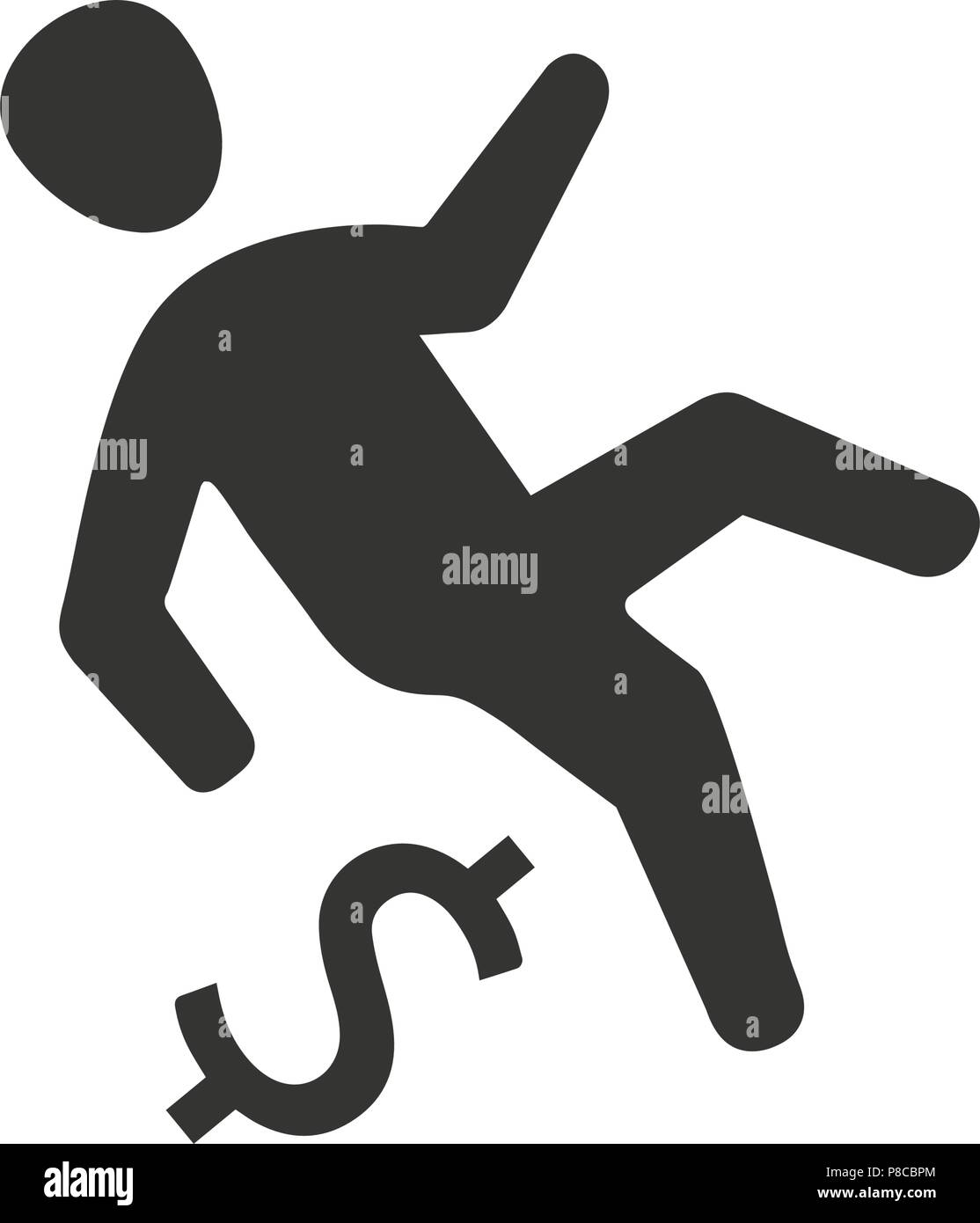 Falling icon hi-res stock photography and images - Alamy