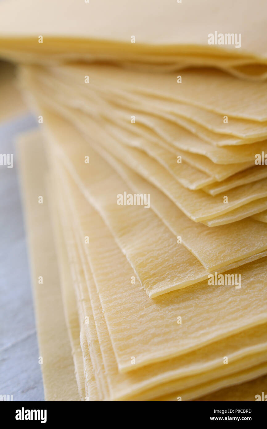 Dried sheet pasta hi-res stock photography and images - Alamy