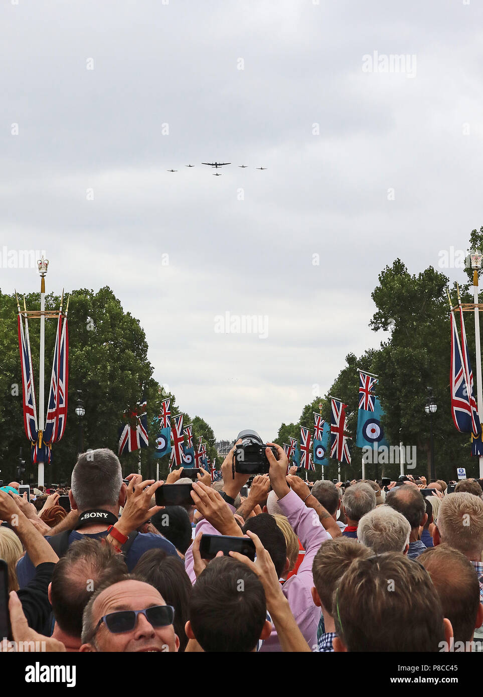 London, UK. 10th July, 2018. Battle of Britain Memorial Flight ...