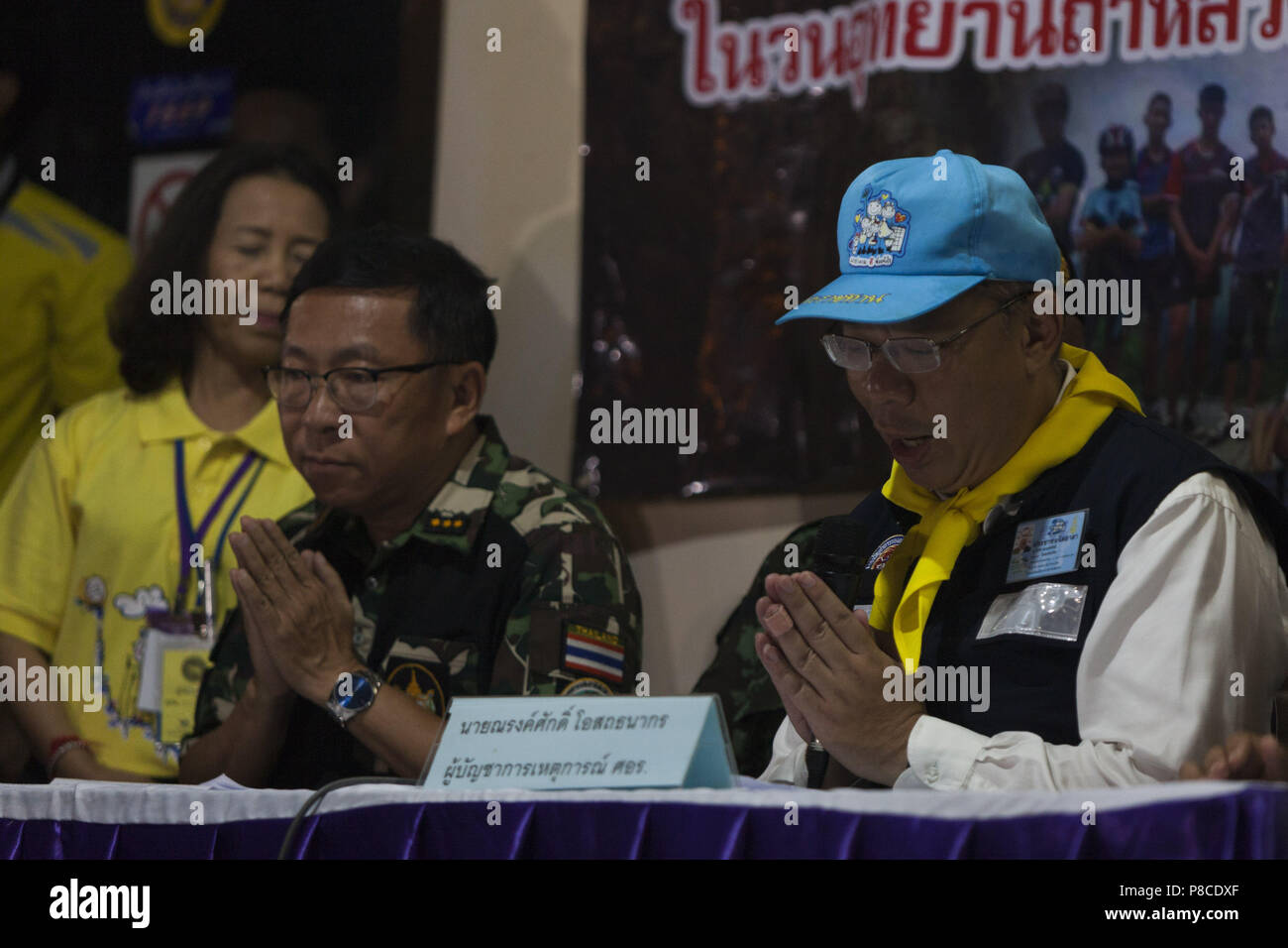 July 10, 2018 - Narongsuk Ossothanakorn, the incident commander, along with the other rescue ...