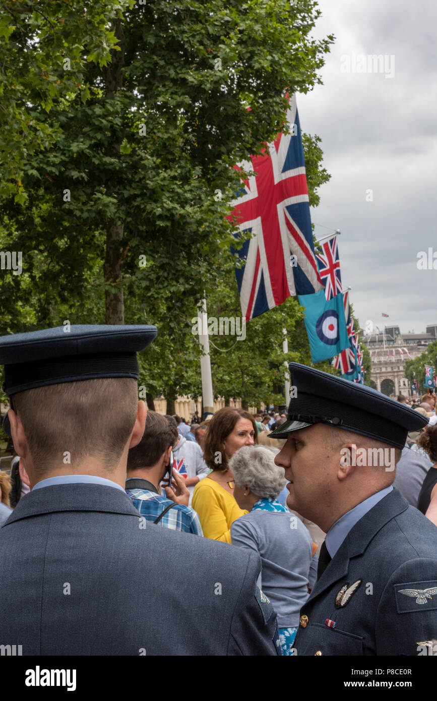 The Mall, London, UK. 10th July, 2018. The Mall, Central London, RAF ...