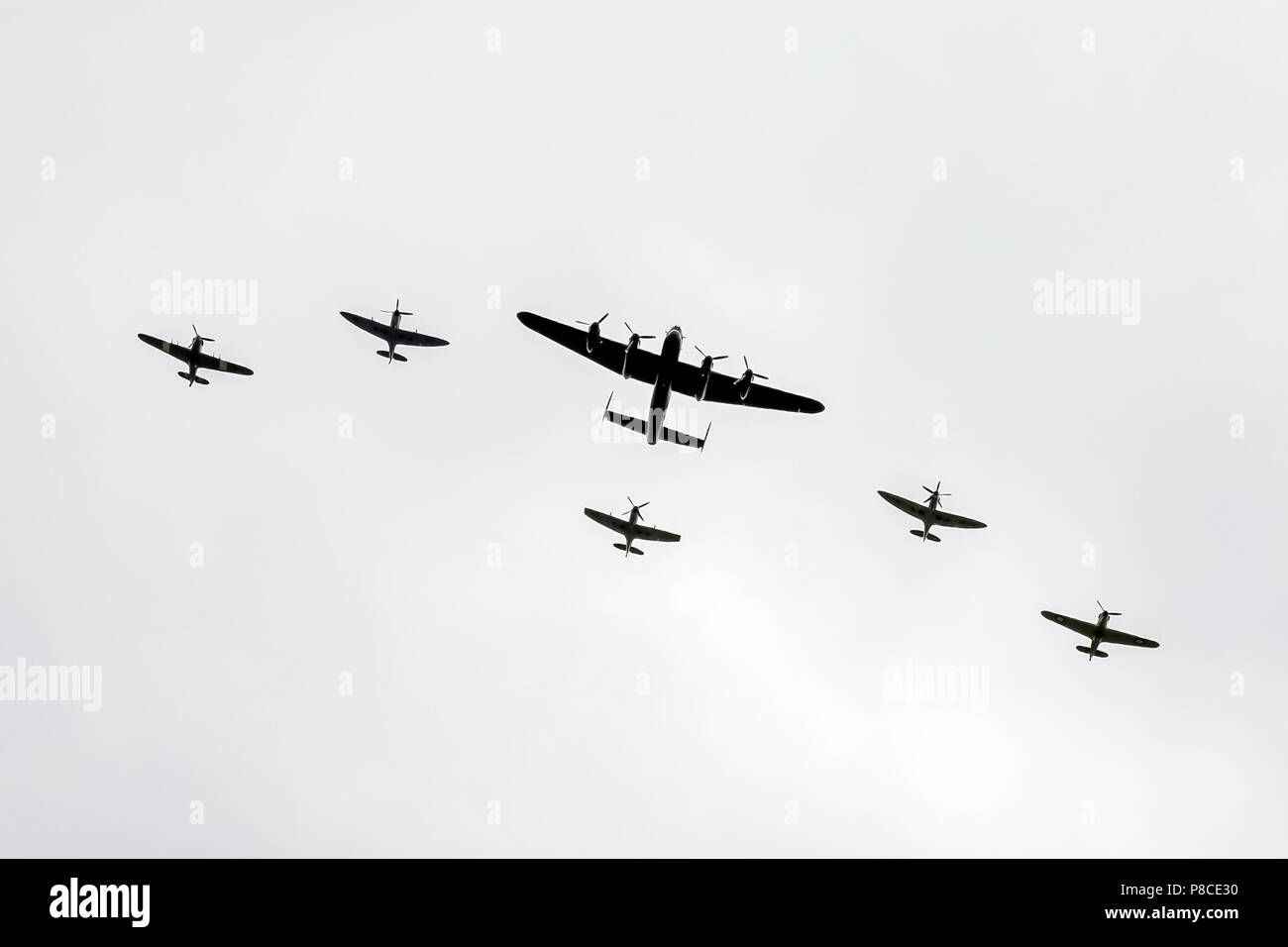 London, UK. 10th July 2018. RAF 100. Flypast to celebrate the centenary ...