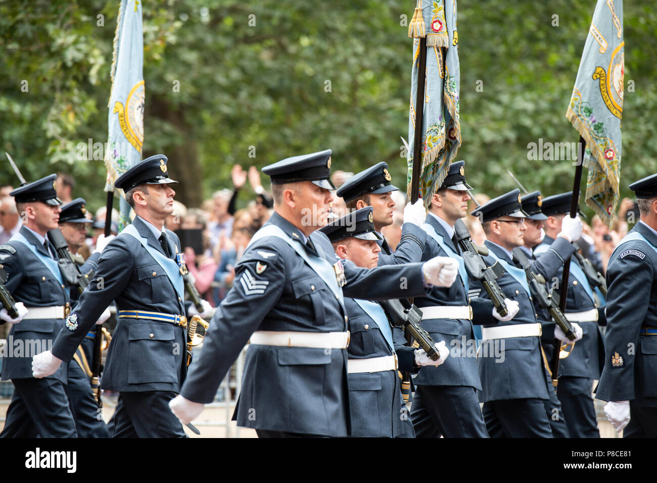 Raf 100 fly past hi-res stock photography and images - Alamy