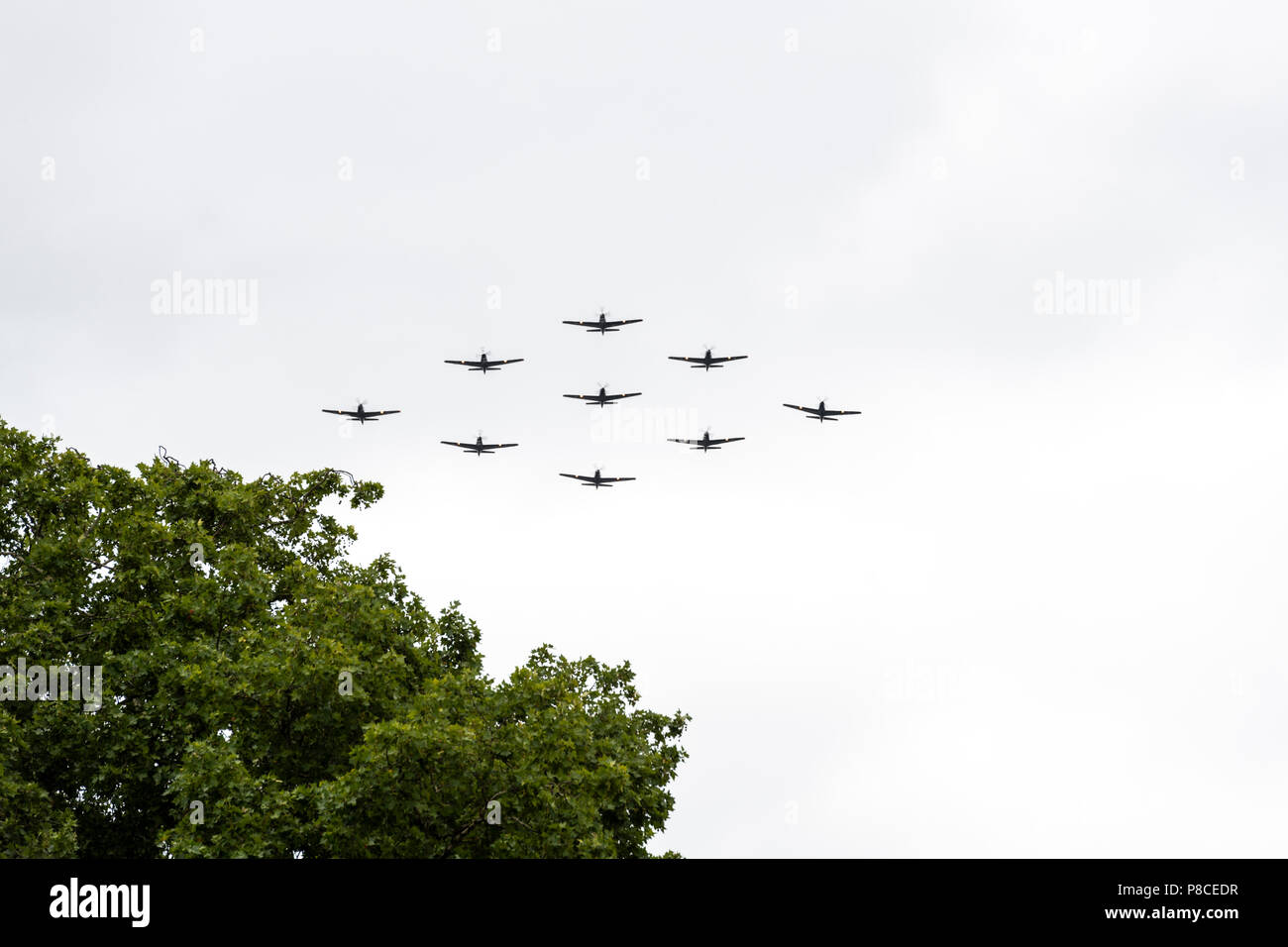 RAF 100 Years Flypast July 2018 Stock Photo - Alamy