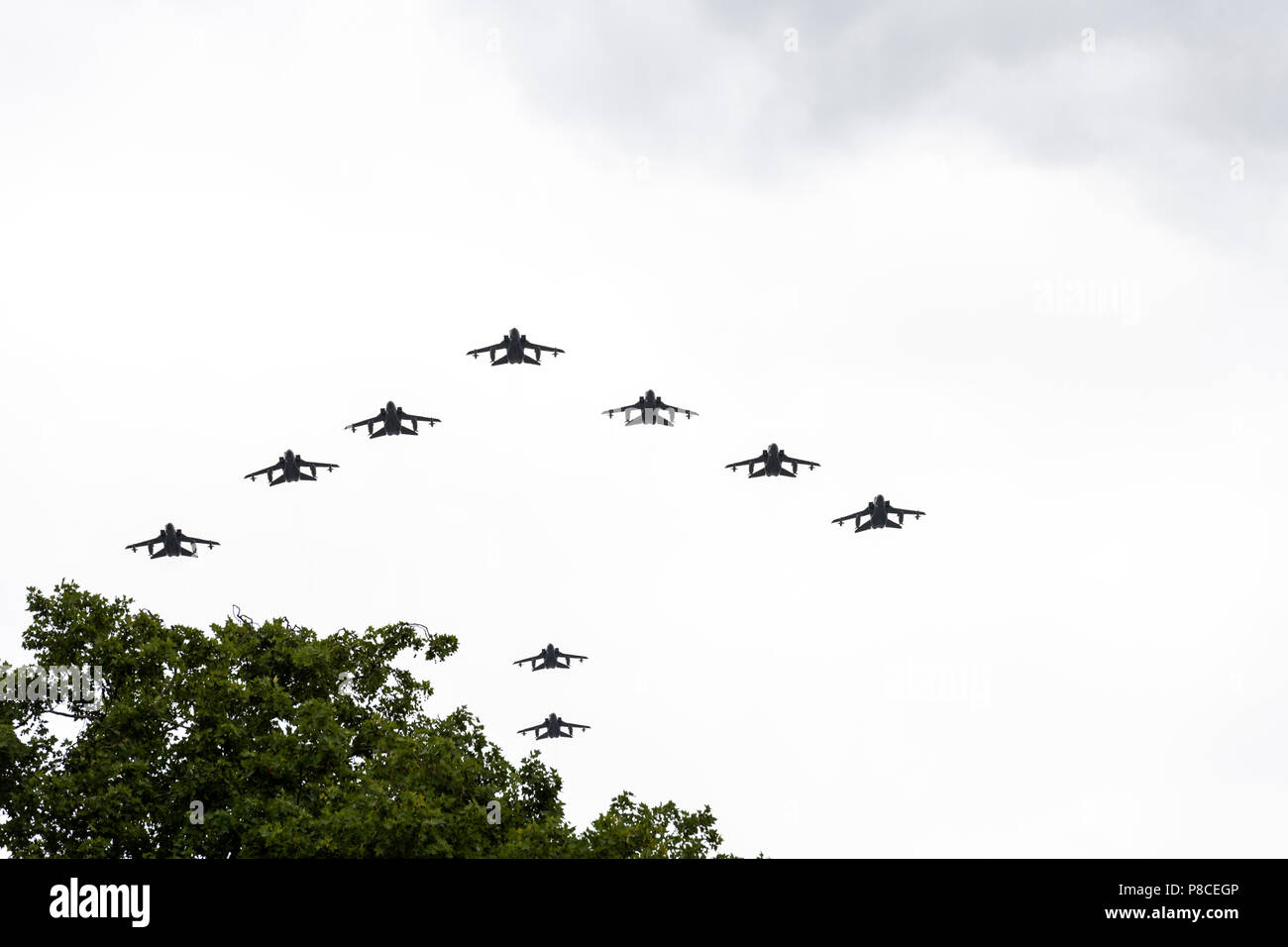 RAF 100 Years Flypast July 2018 Stock Photo - Alamy