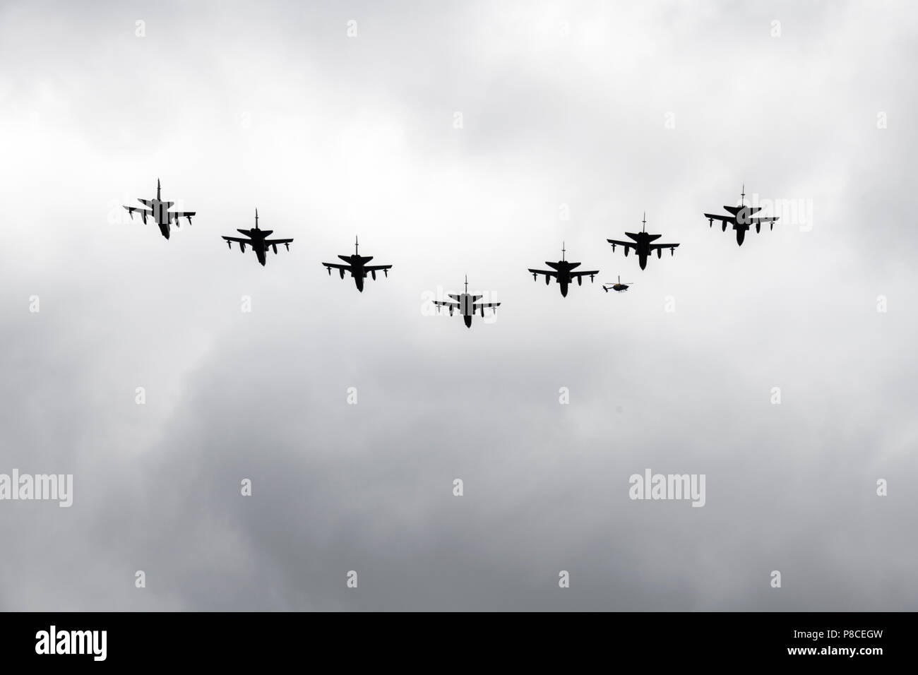 RAF 100 Years Flypast July 2018 Stock Photo - Alamy