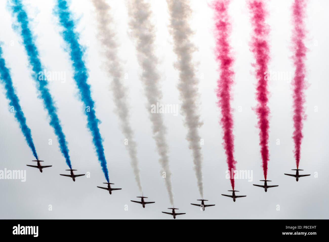 RAF 100 Years Flypast July 2018 Stock Photo - Alamy