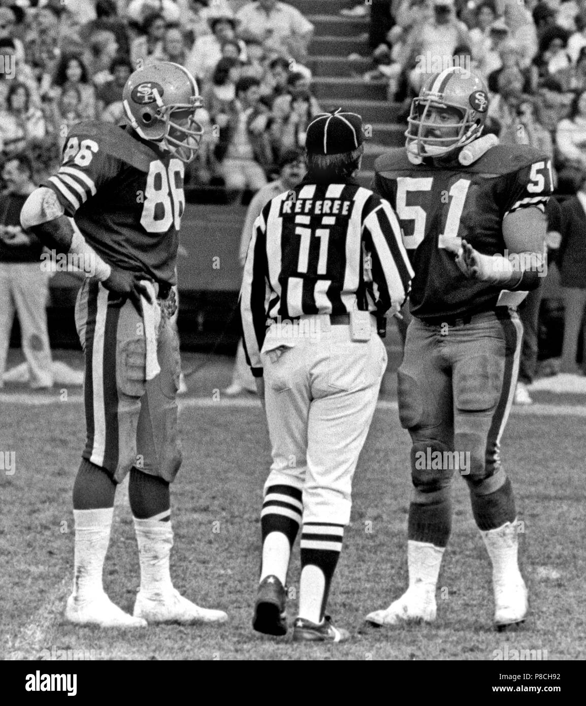 San Francisco, California, USA. 8th Nov, 1981. San Francisco 49ers vs ...