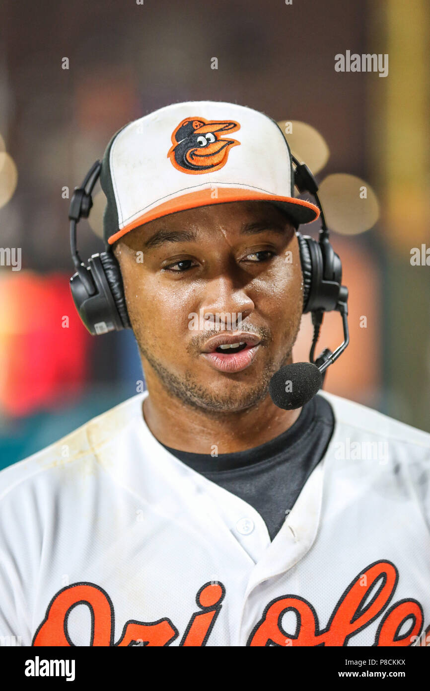 Baltimore, MD, USA. 10th July, 2018. Baltimore Orioles second baseman ...