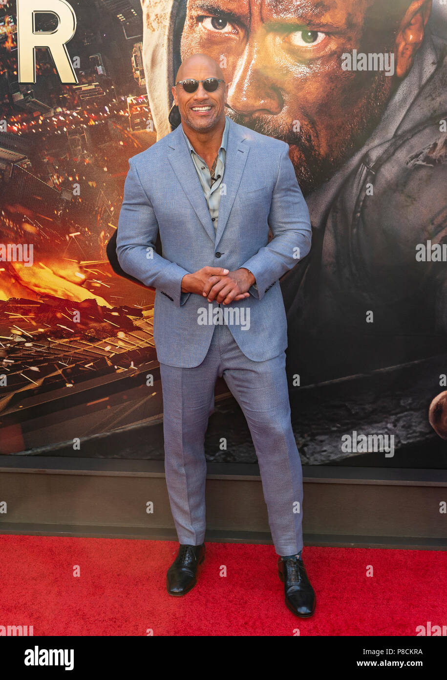 New York, NY - July 10, 2018: Dwayne Johnson attends the premiere of ...