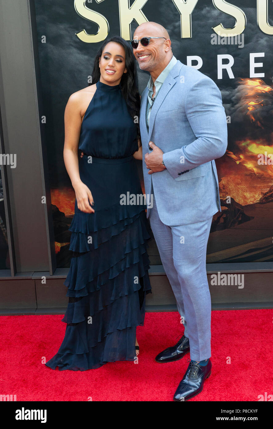 New York, NY - July 10, 2018: Simone Johnson and Dwayne Johnson attend ...