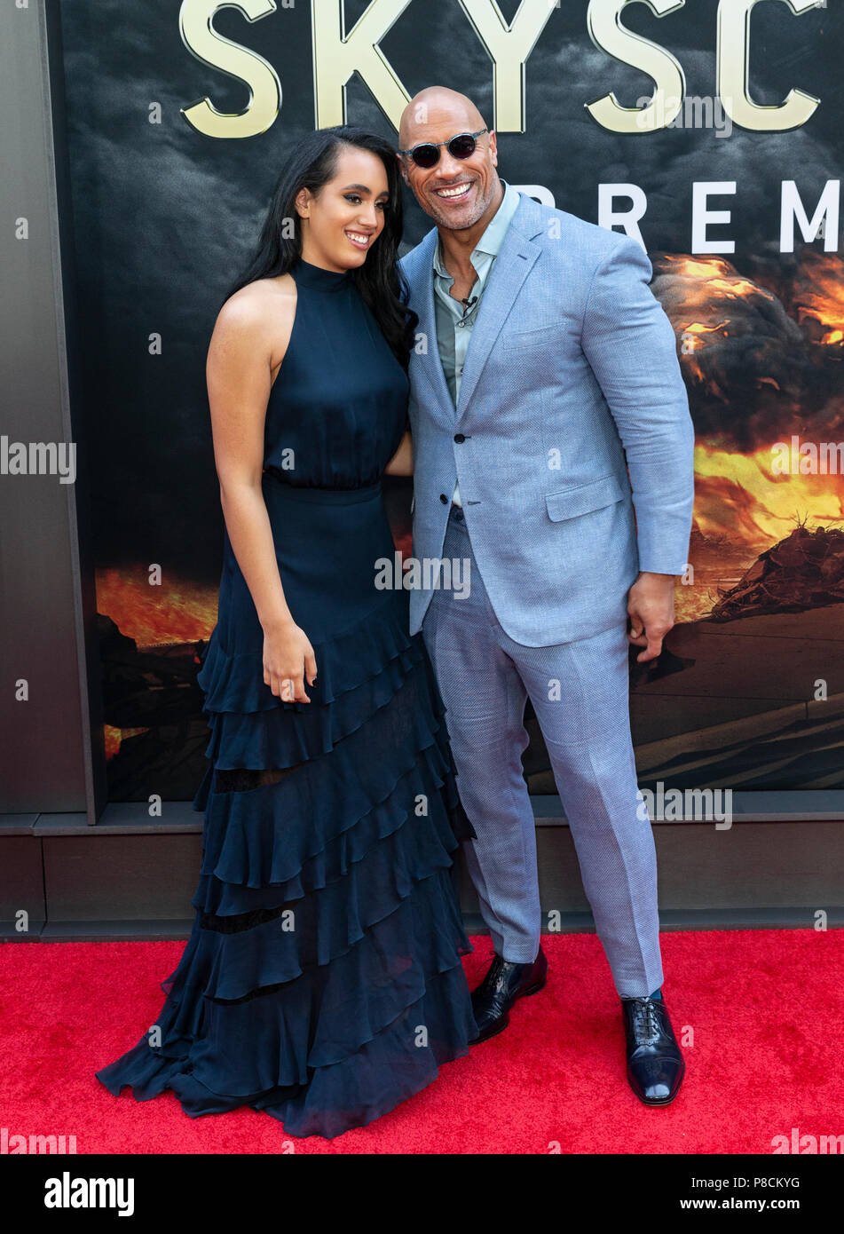 New York, NY - July 10, 2018: Simone Johnson and Dwayne Johnson attend ...