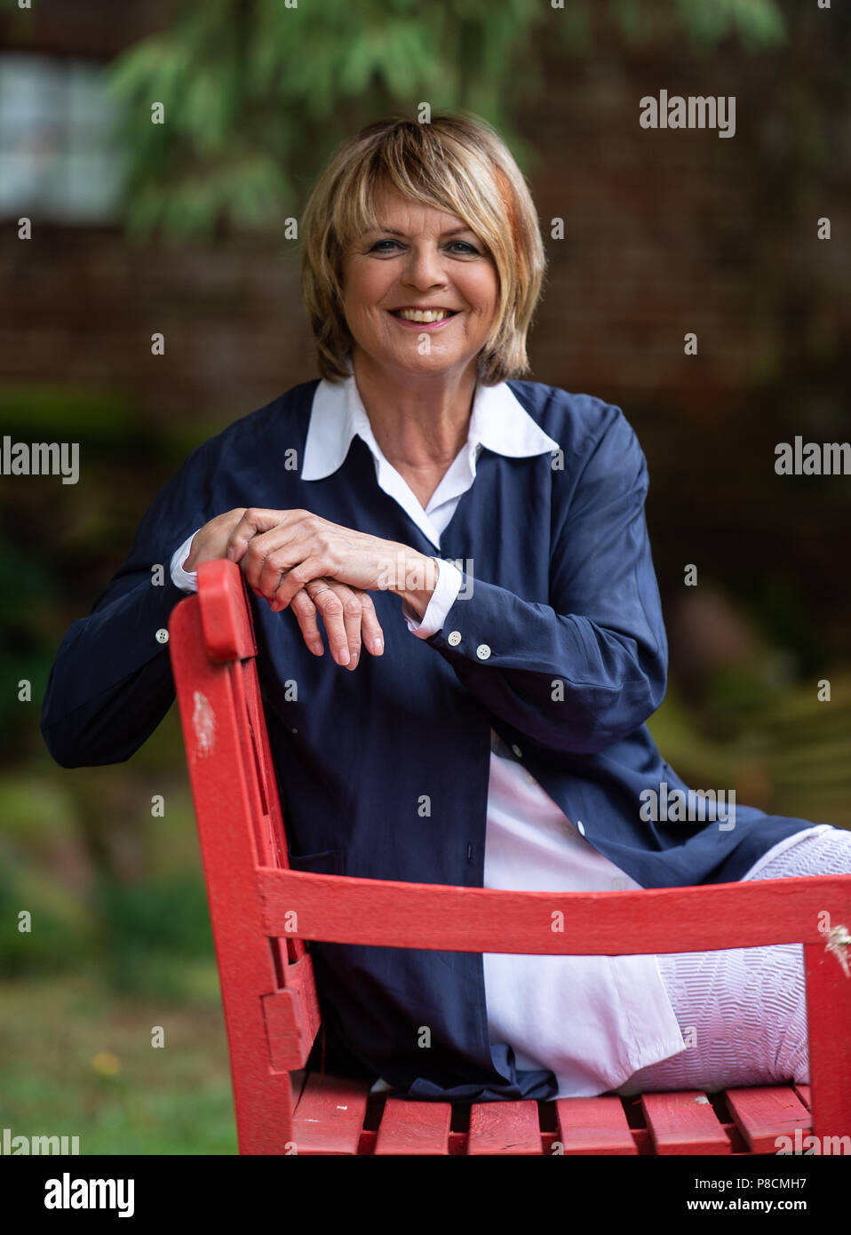 Buechten, Germany. 25th June, 2018. The presenter Alida Gundlach sits ...