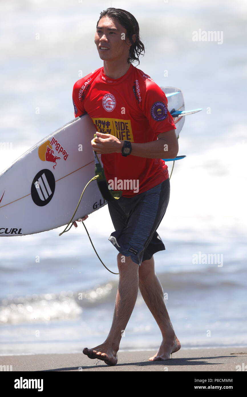 Kugenuma Kaigan, Kanagawa, Japan. 10th July, 2018. Hiroto Arai (JPN), JULY 10, 2018 - Surfing ...