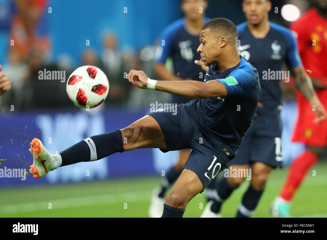 St. Petersburg, Russia. 10th July, 2018. Kylian Mbappe (FRA) Football ...
