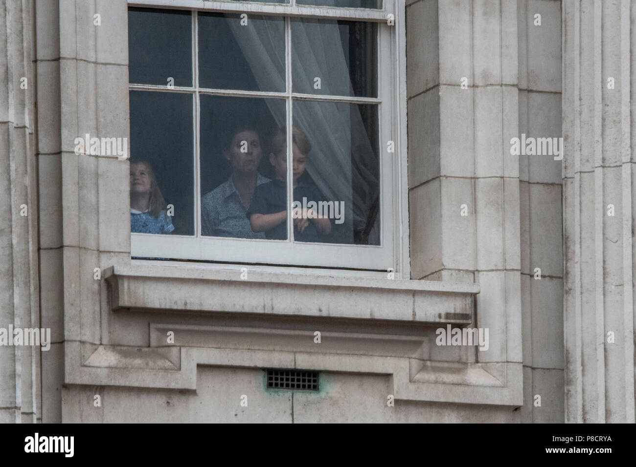 London, UK. 10th July, 2018. HRH Prince George and Princess Charlotte ...