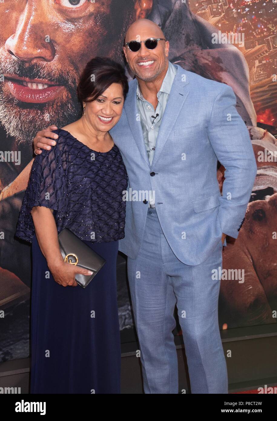 New York, NY, USA. 11th July, 2018. Ata Johnson, Dwayne Johnson at ...