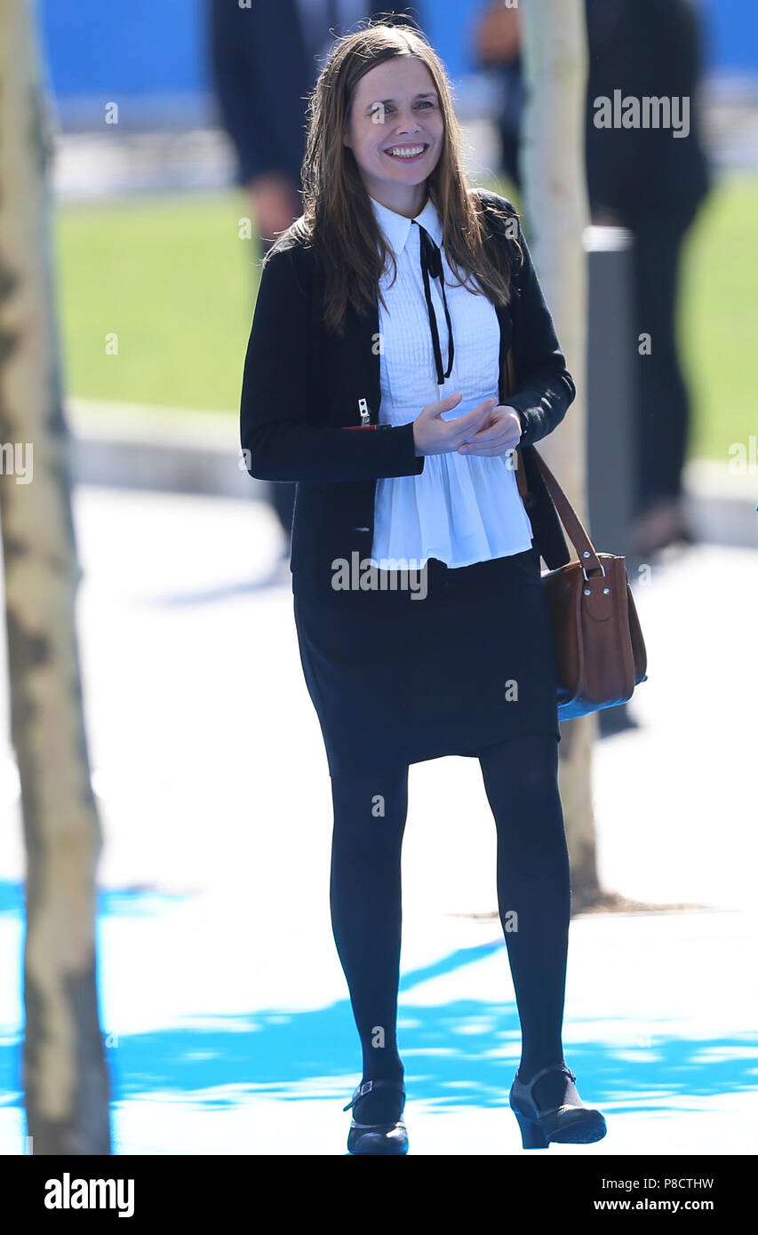 Brussels, Belgium. 11th July, 2018. Iceland's Prime Minister Katrin ...
