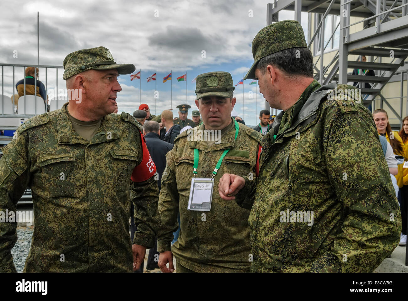Stage of the international ARMY-2017 army games Stock Photo - Alamy