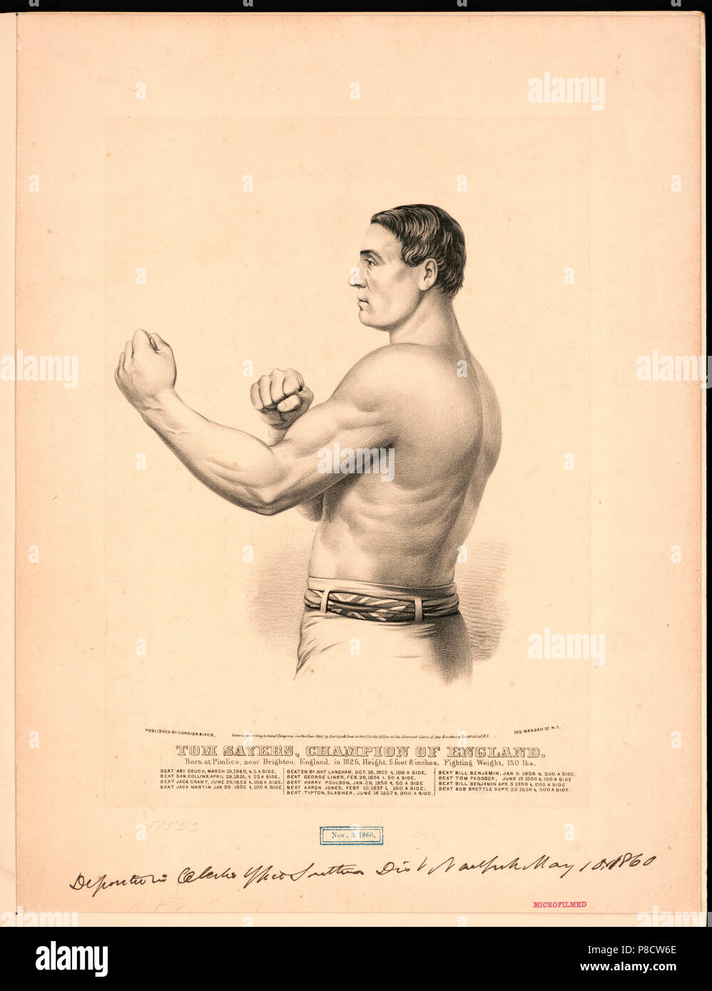 1800s boxing chamption hi-res stock photography and images - Alamy