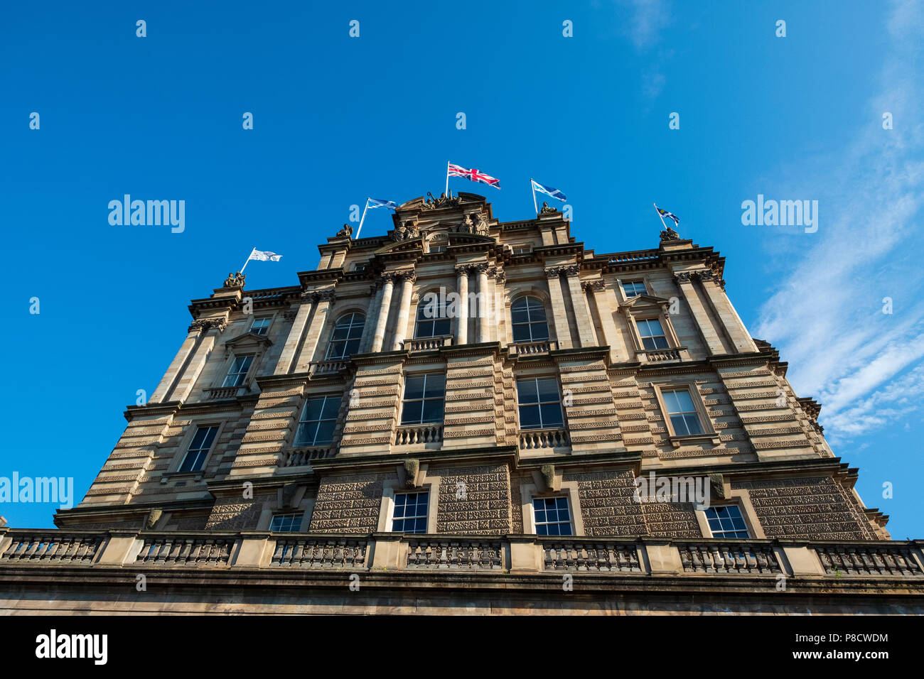 Bank Of Scotland Edinburgh Headquarters High Resolution Stock ...