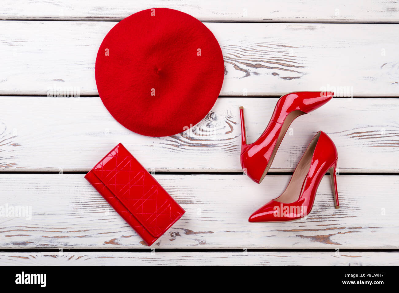 Concept of red clothes Stock Photo - Alamy