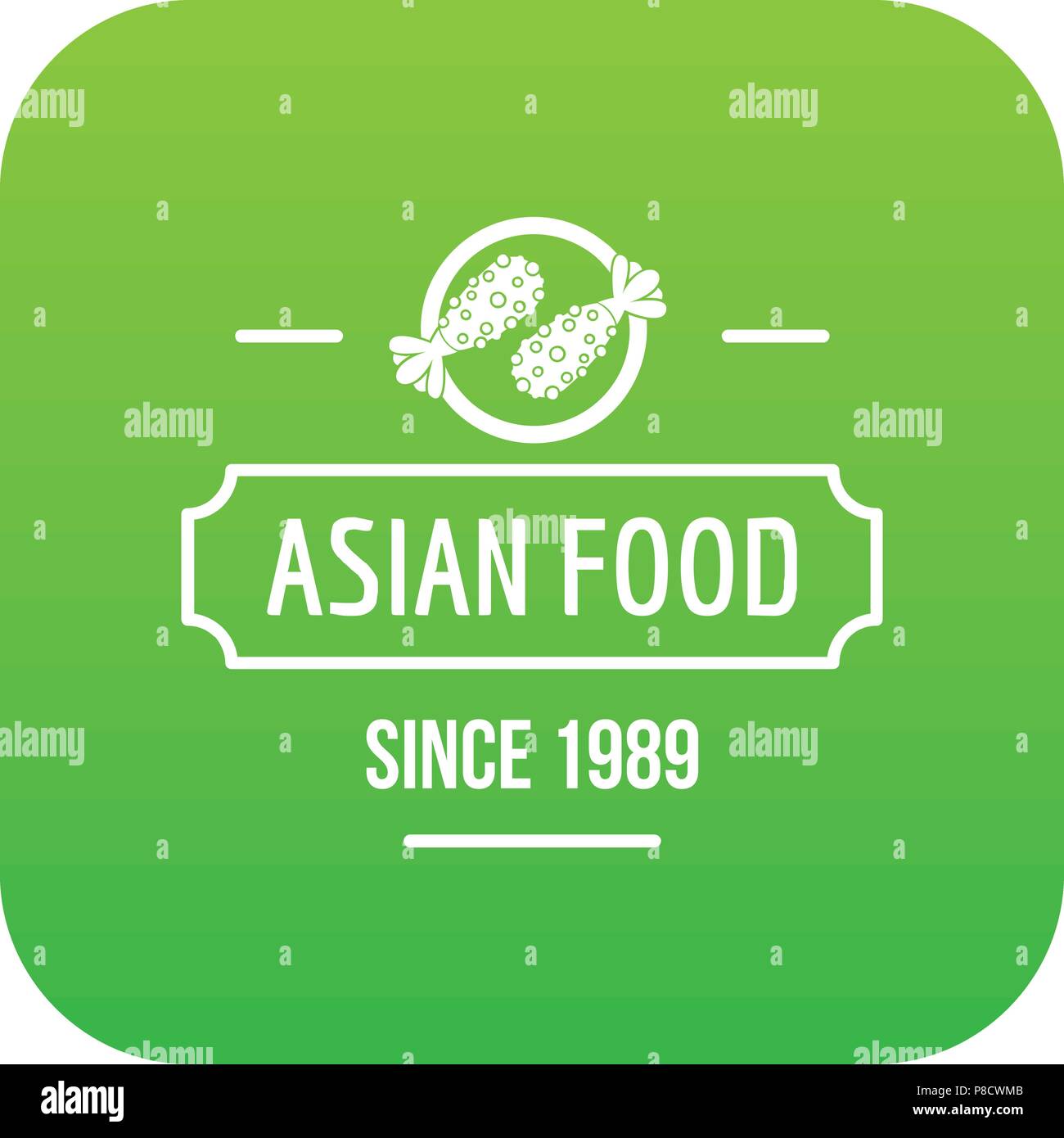 Thai asian food icon green vector Stock Vector Image & Art - Alamy
