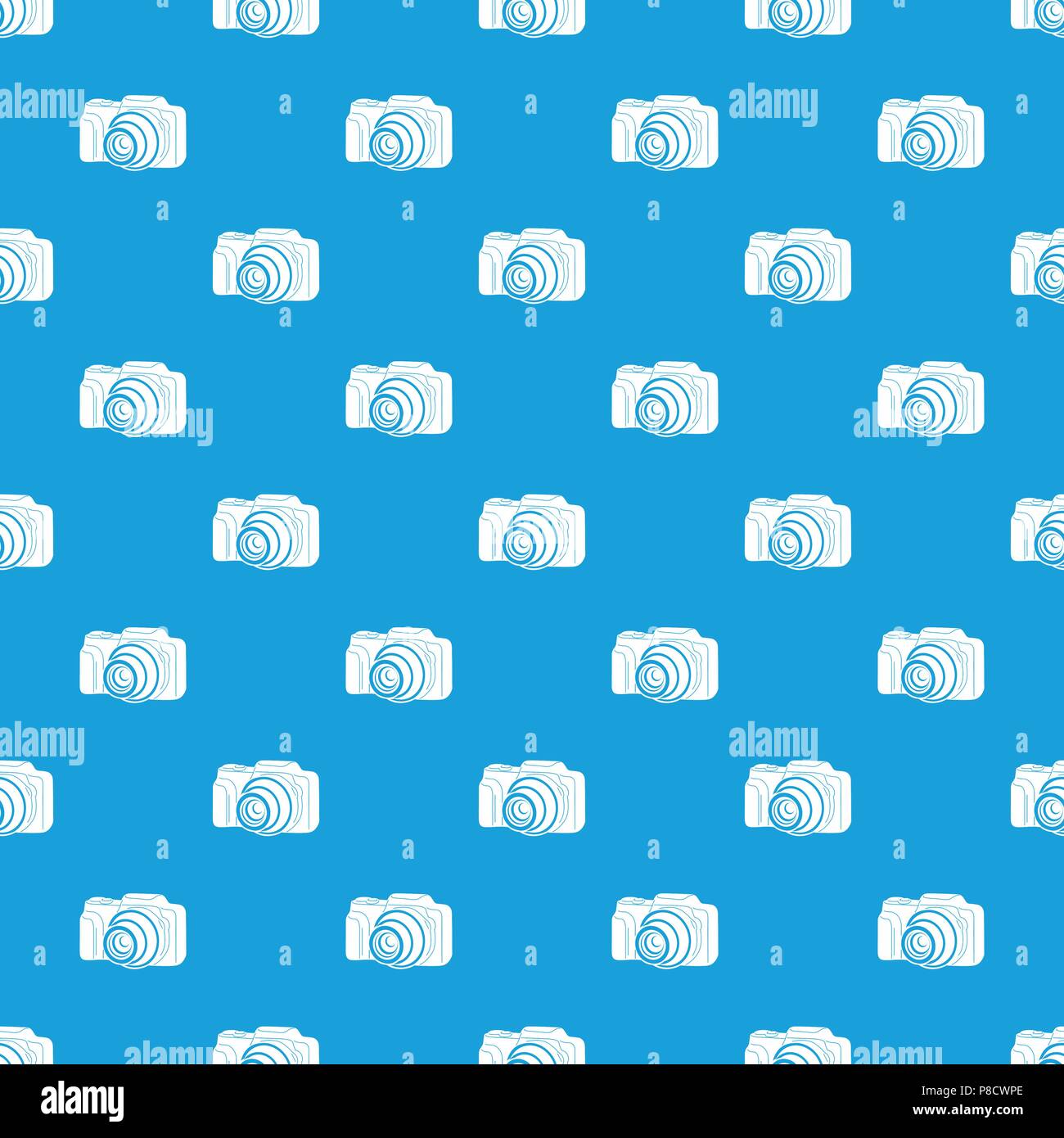 Seamless repeating retro camera vector pattern Stock Vector Images - Alamy