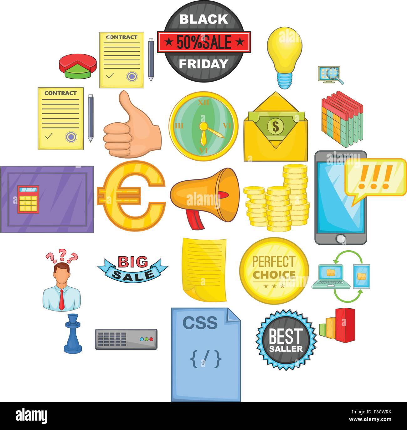 Cartoon Digital Marketing Meeting Business High Resolution Stock ...