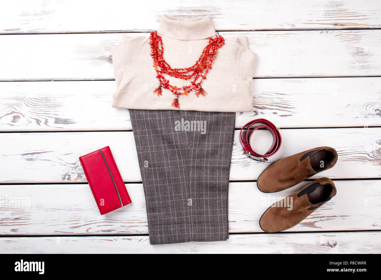 Fashion set women outfits Stock Photo - Alamy