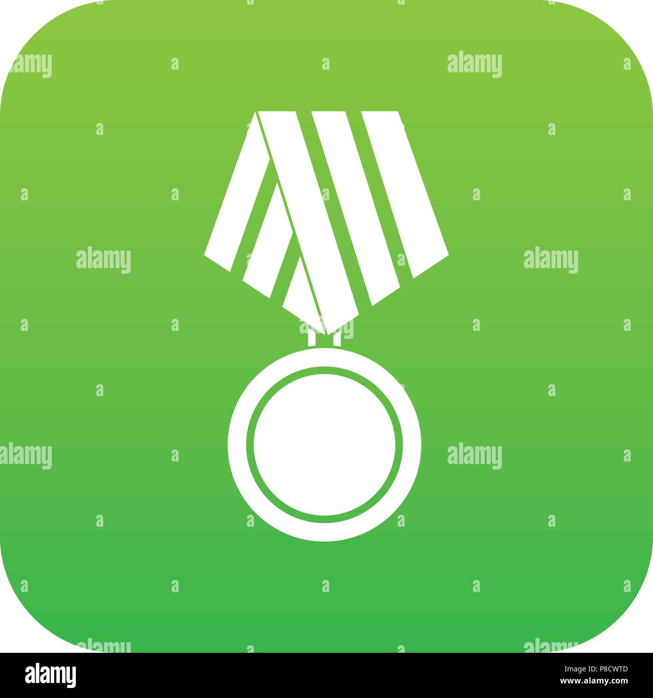 Military medal icon digital green Stock Vector Image & Art - Alamy
