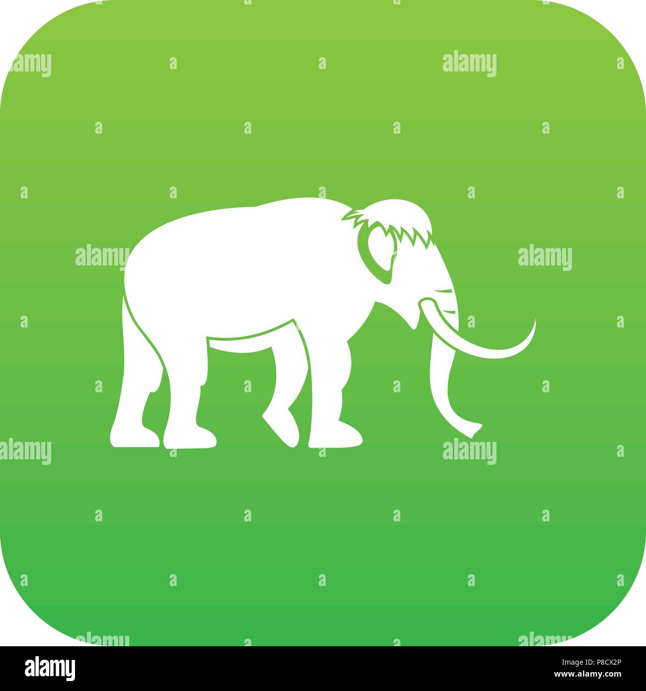 Mammoth icon green vector Stock Vector Image & Art - Alamy