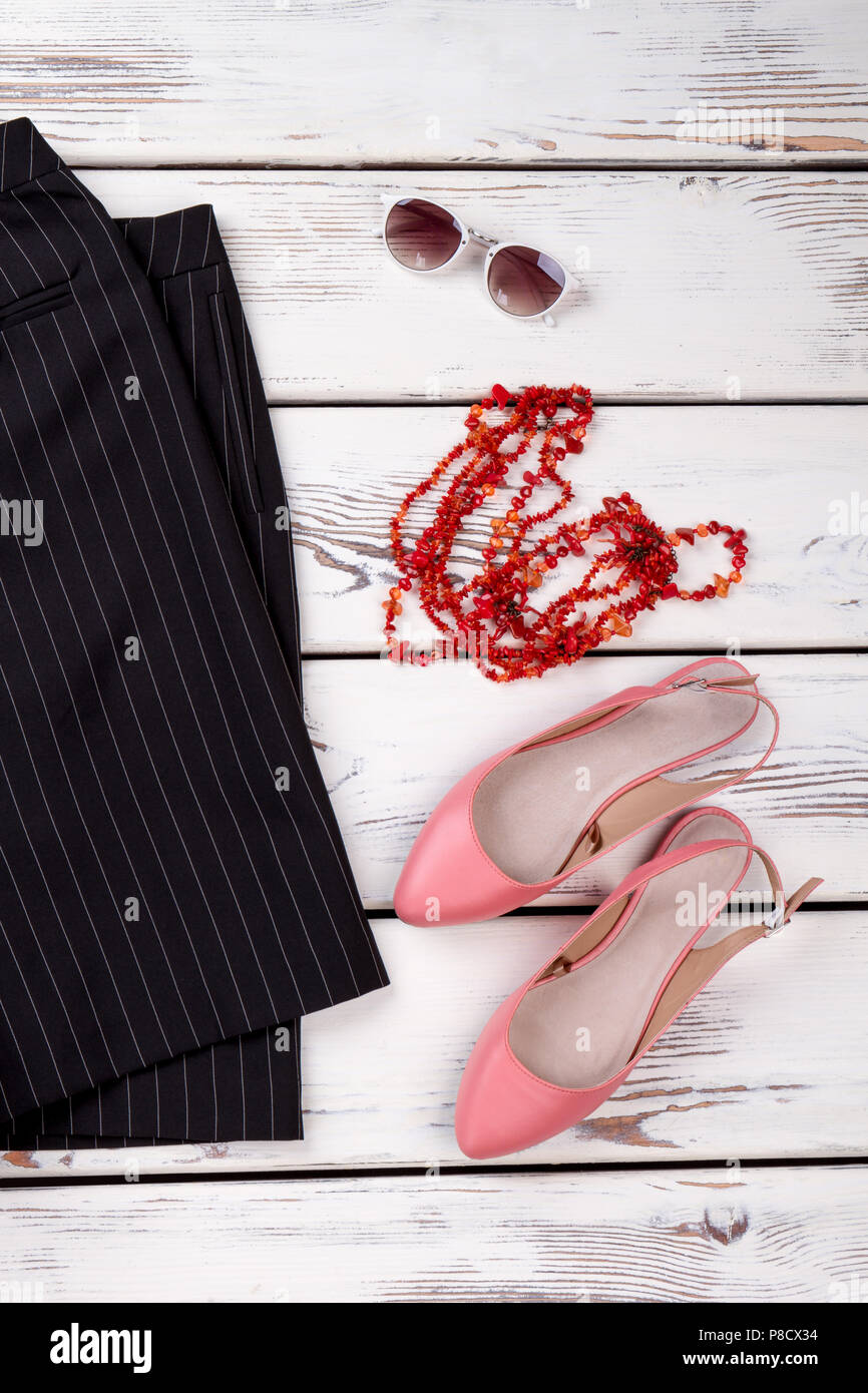 Set of female stylish clothes Stock Photo - Alamy