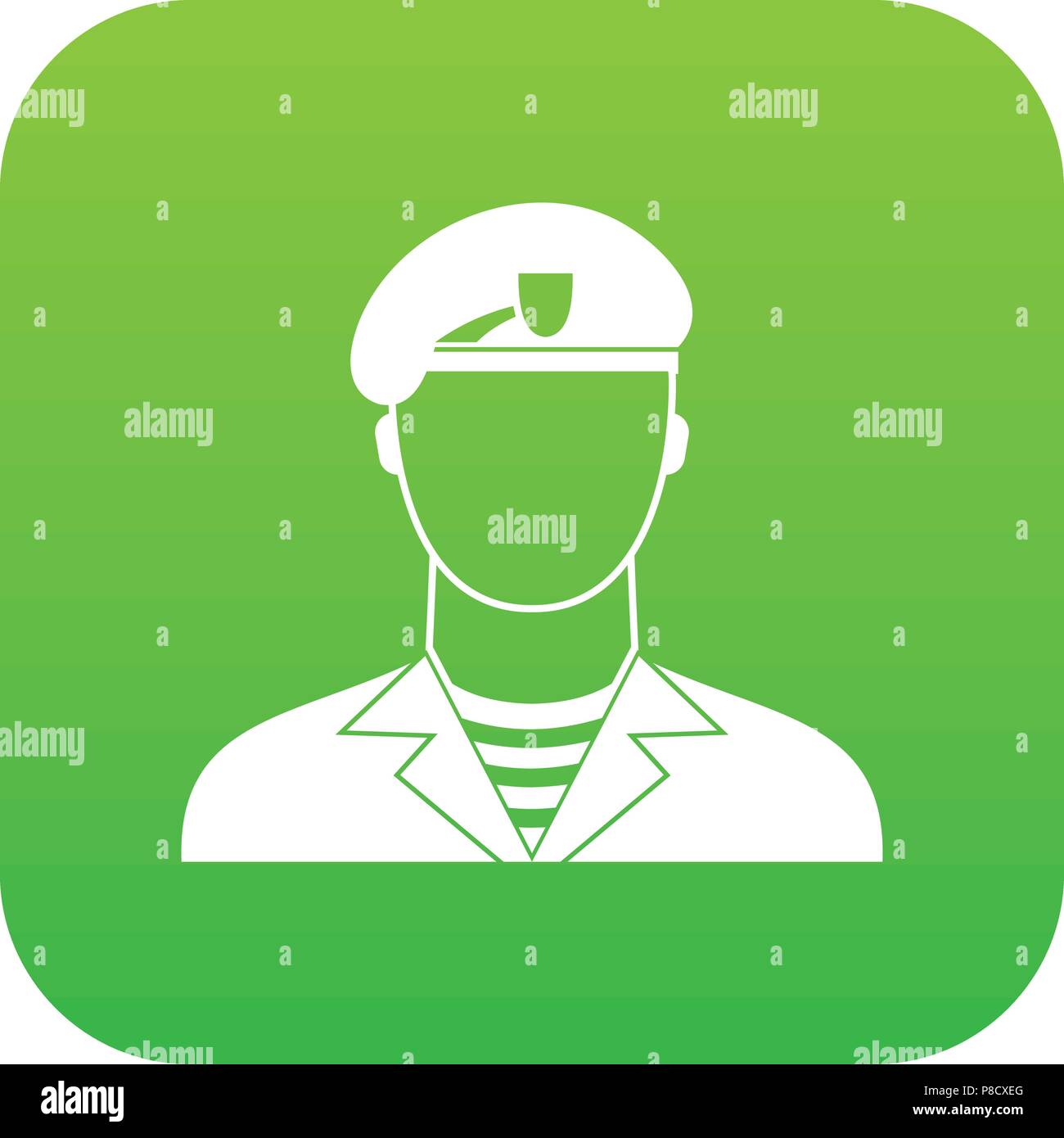 Modern army soldier icon digital green Stock Vector Image & Art - Alamy