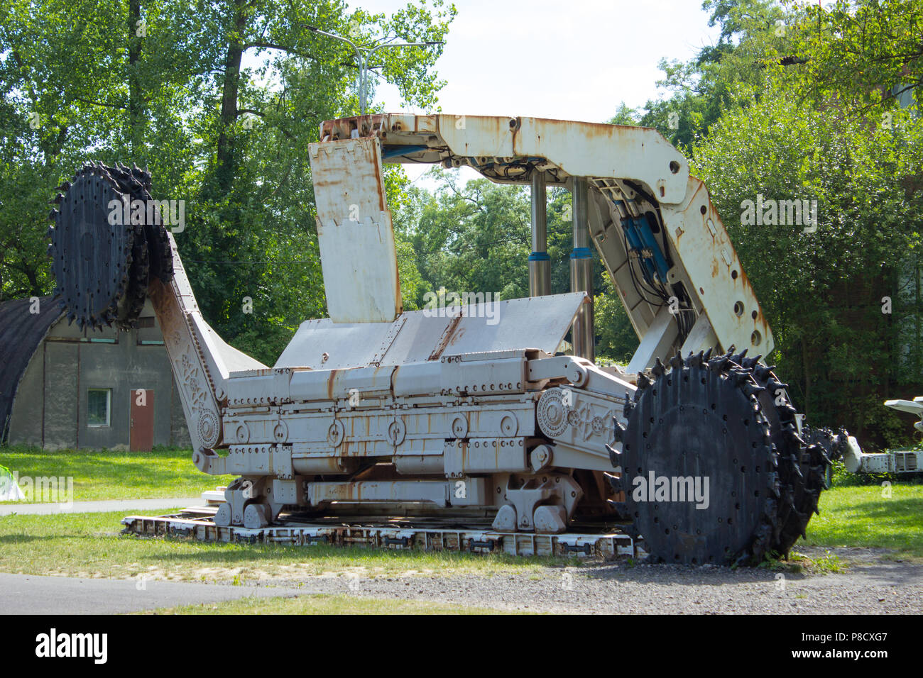 Old rusty coal harvester for mining black coal Stock Photo - Alamy