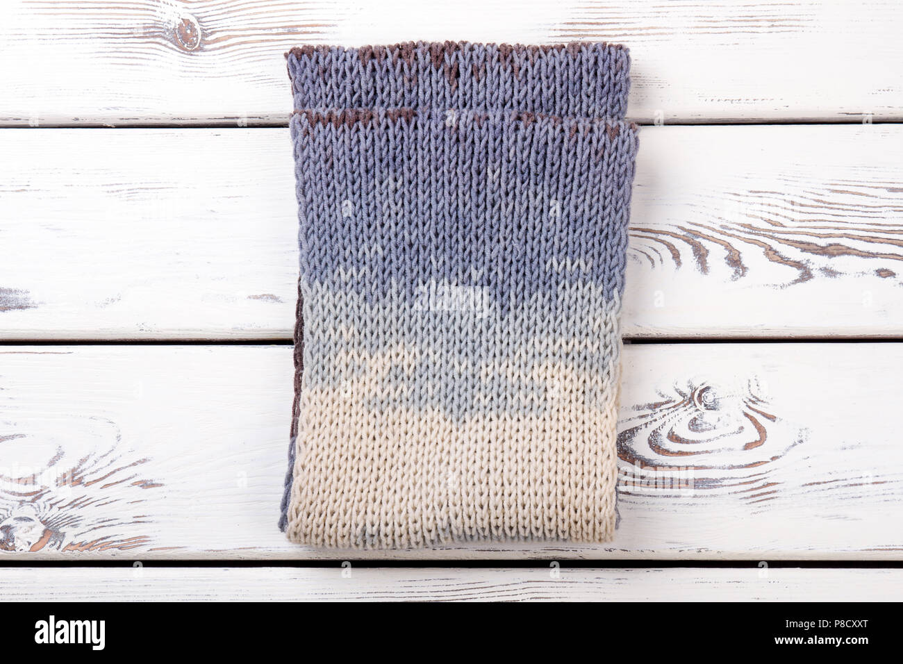 Folded colourful scarf Stock Photo - Alamy