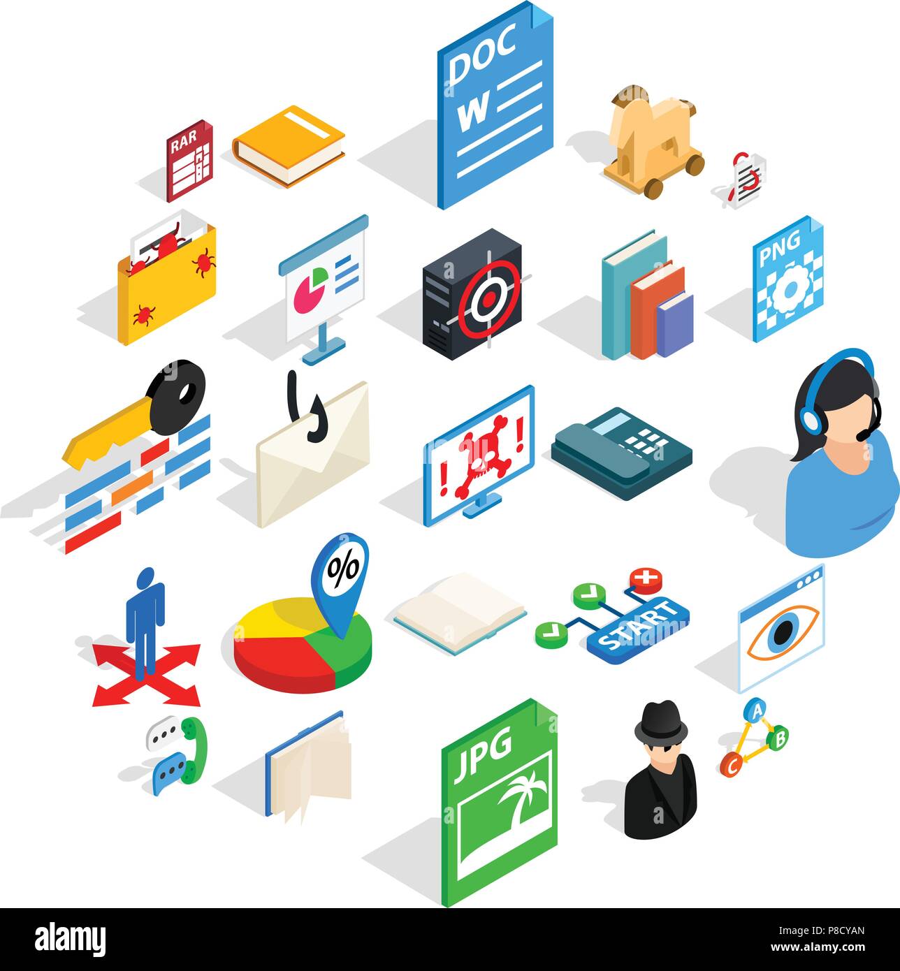 Online learning icons set, isometric style Stock Vector Image & Art - Alamy