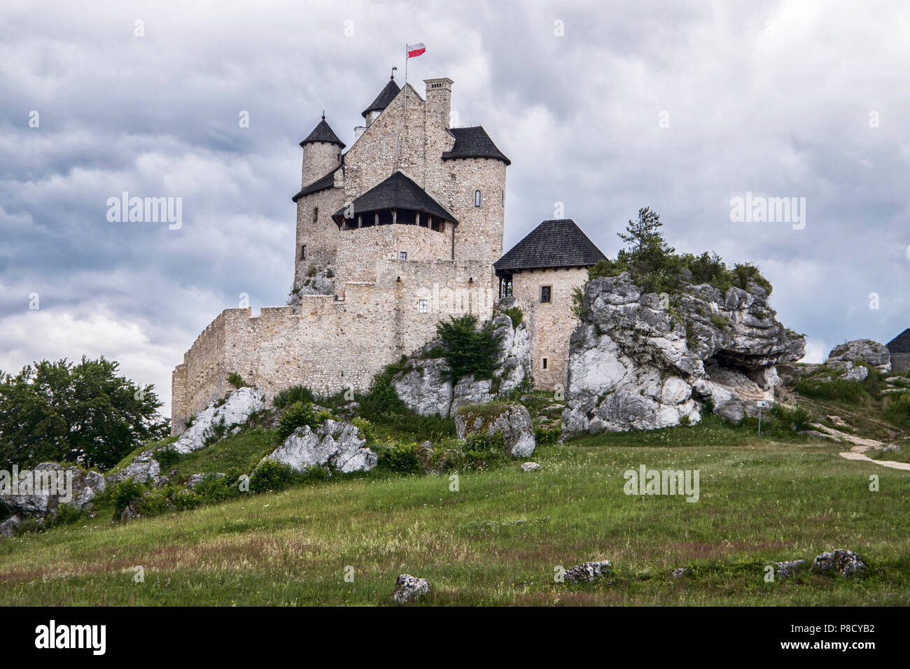 Mirow castle, medieval castle in Silesia, Poland Stock Photo - Alamy