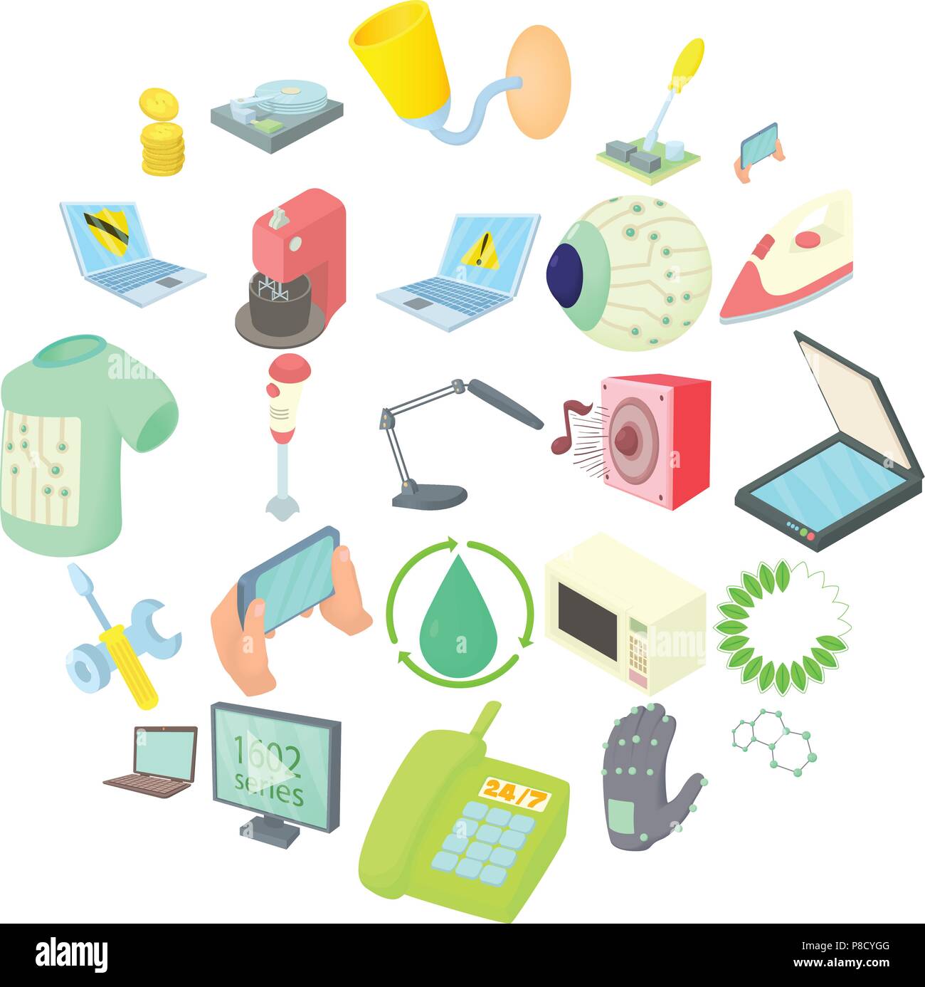 Autonomy icons set, cartoon style Stock Vector Image & Art - Alamy