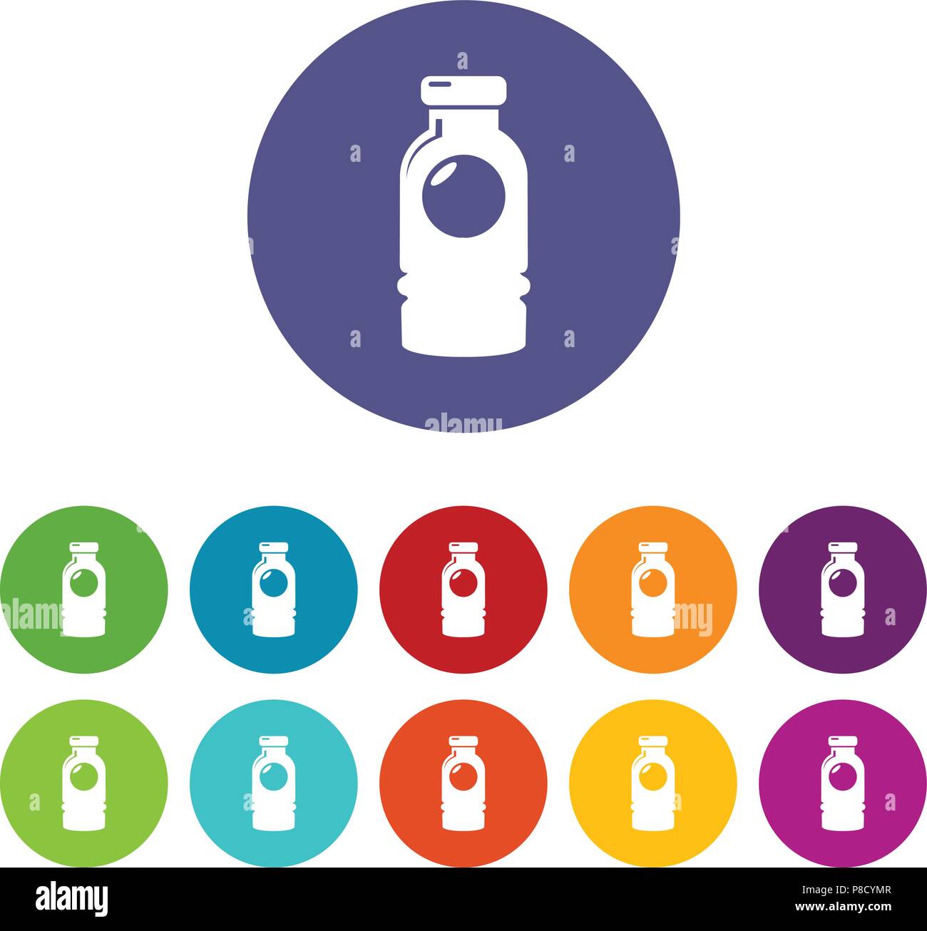 Cosmetic bottle icons set vector color Stock Vector Image & Art - Alamy