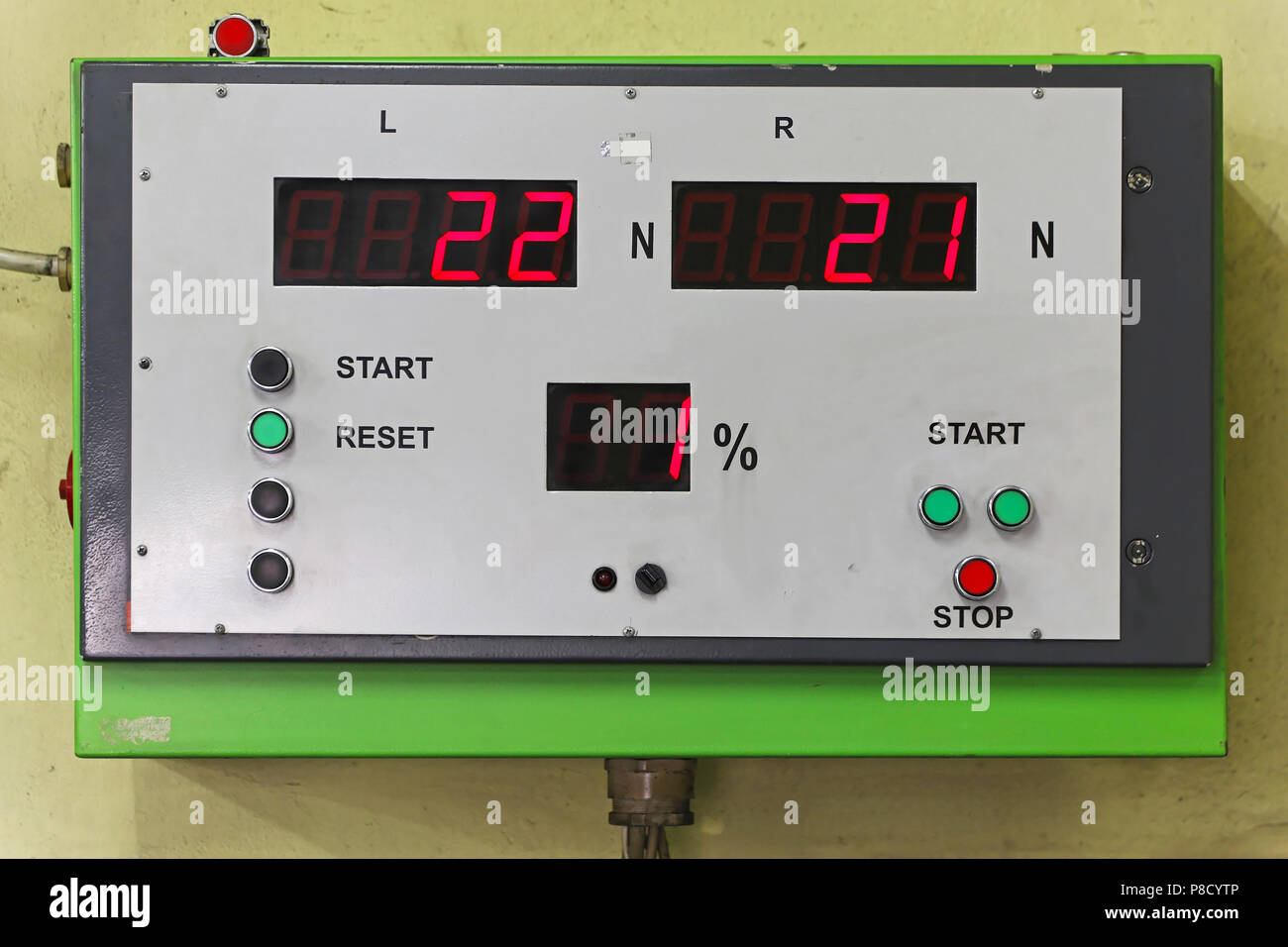 Mot test equipment for brakes inspection Stock Photo - Alamy