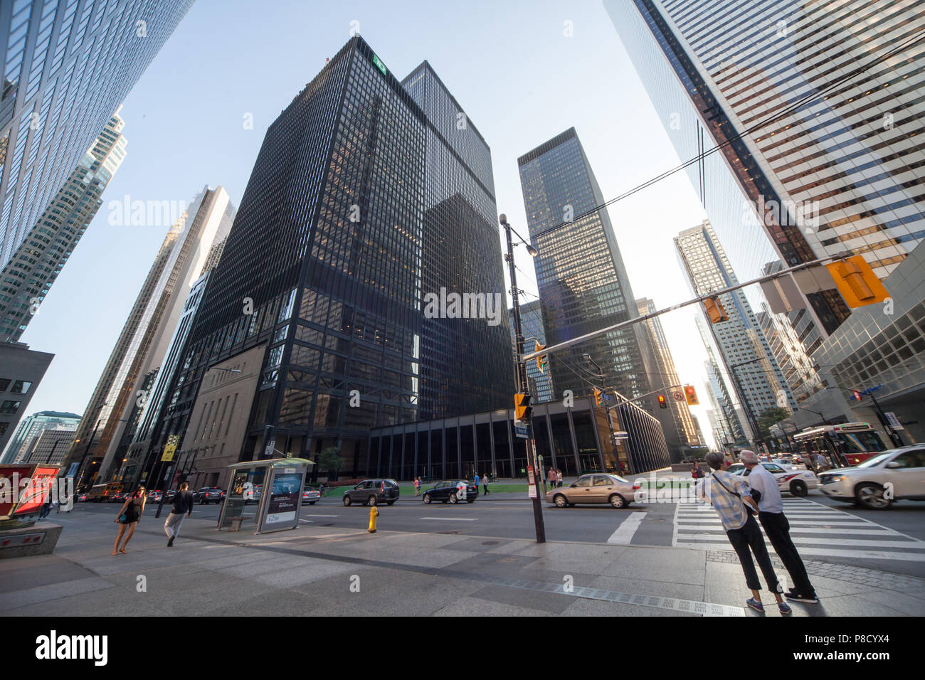 Ultra wide angle shots of TD Centre in downtown Toronto, Ontario ...