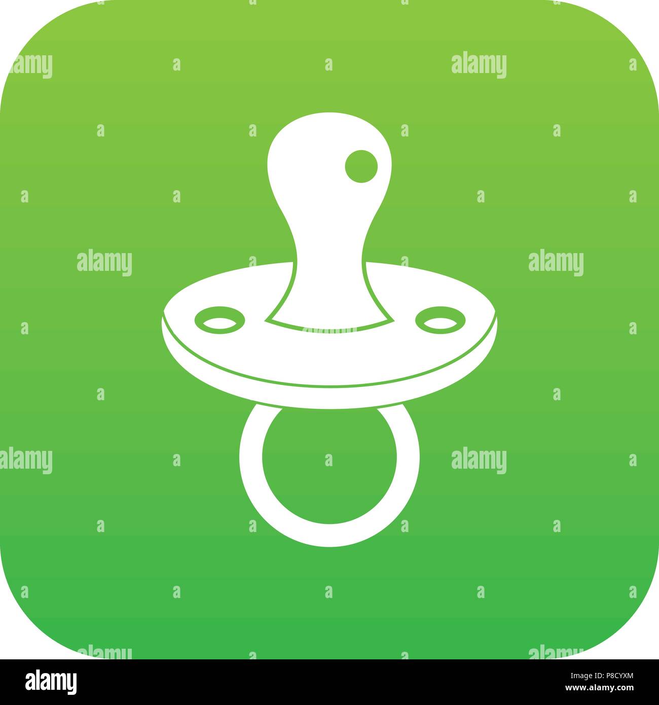 White yellow pacifier on Stock Vector Images - Alamy