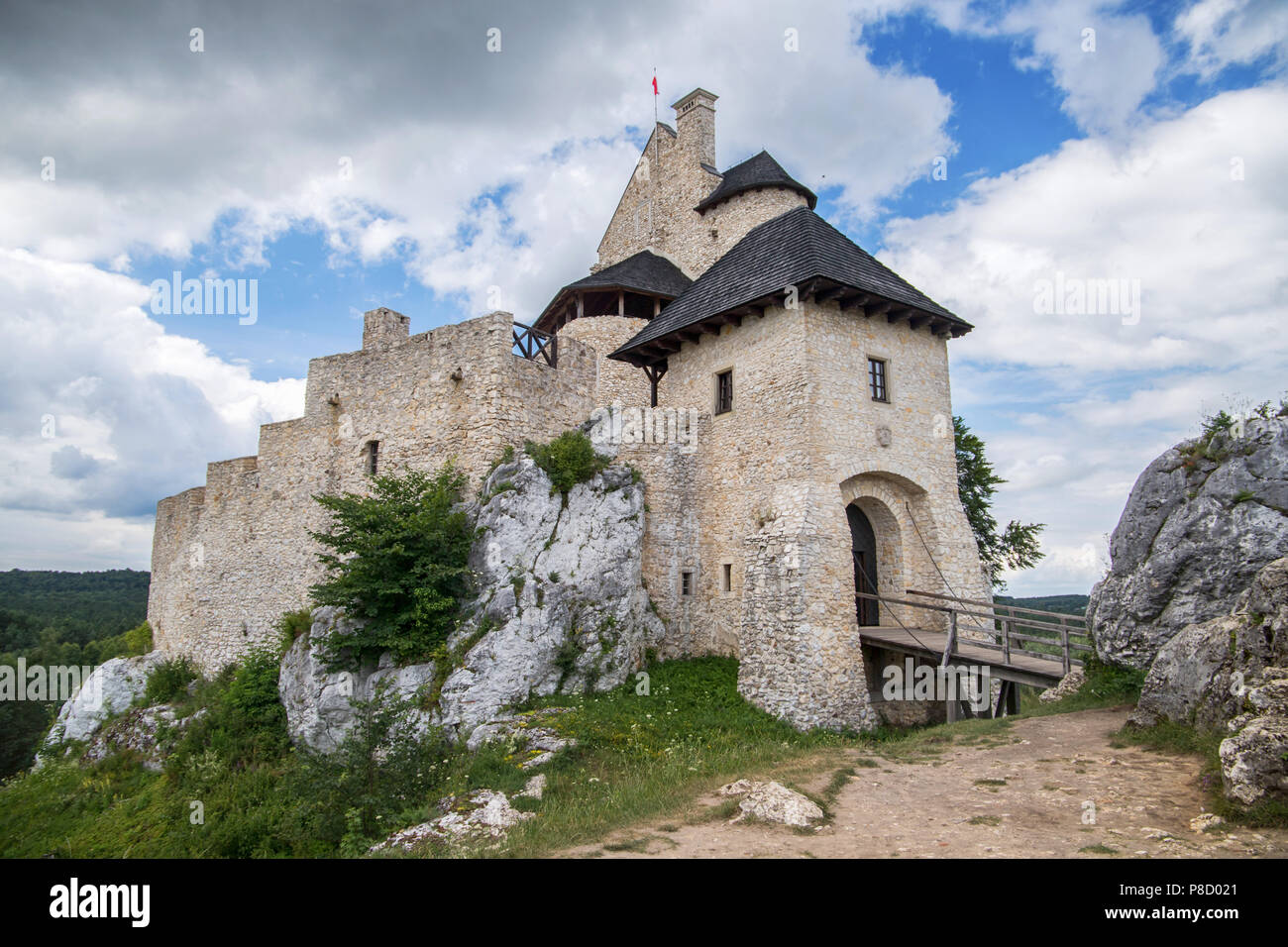 Mirow castle, medieval castle in Silesia, Poland Stock Photo - Alamy