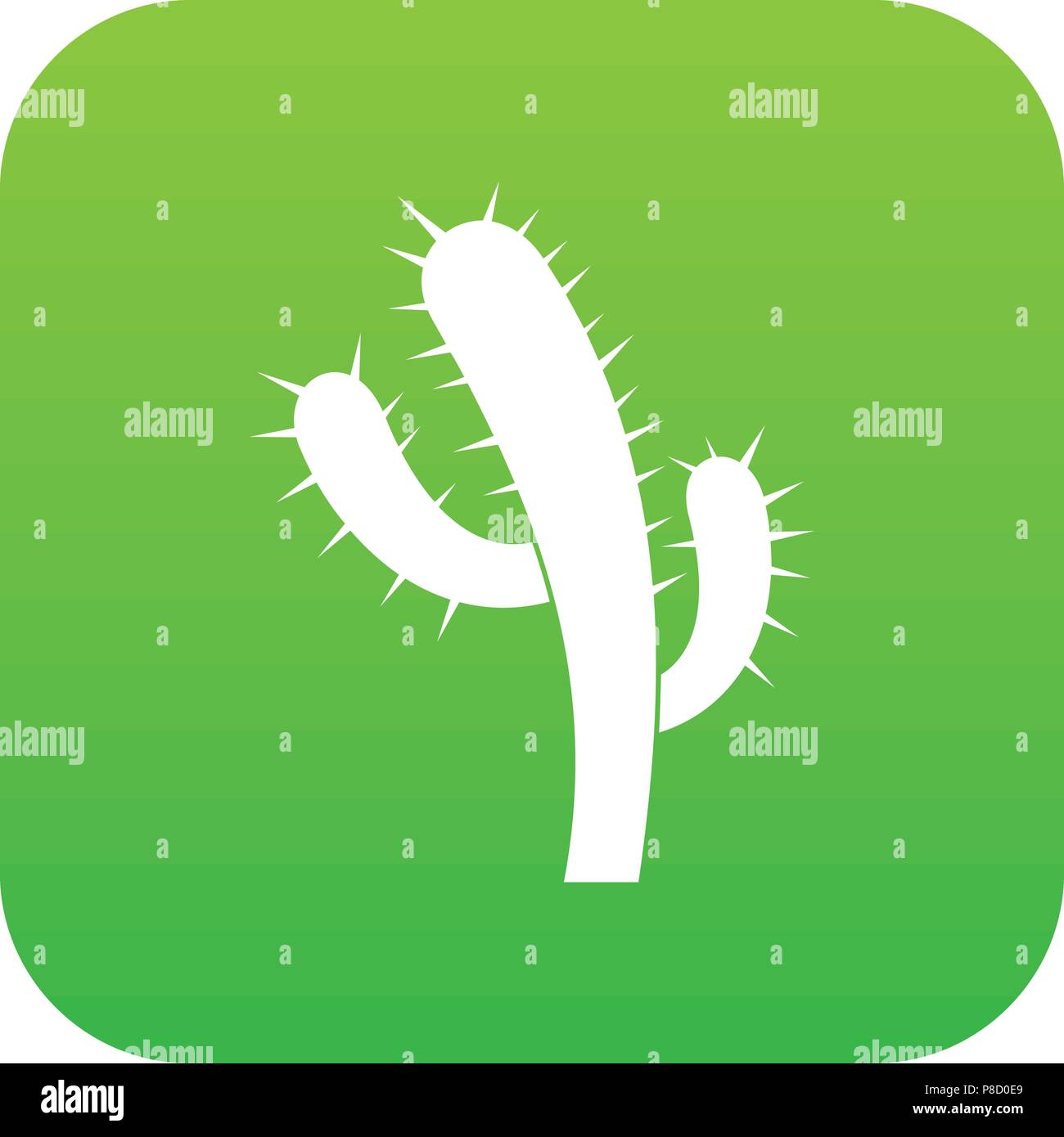 Cactus icon green vector Stock Vector Image & Art - Alamy
